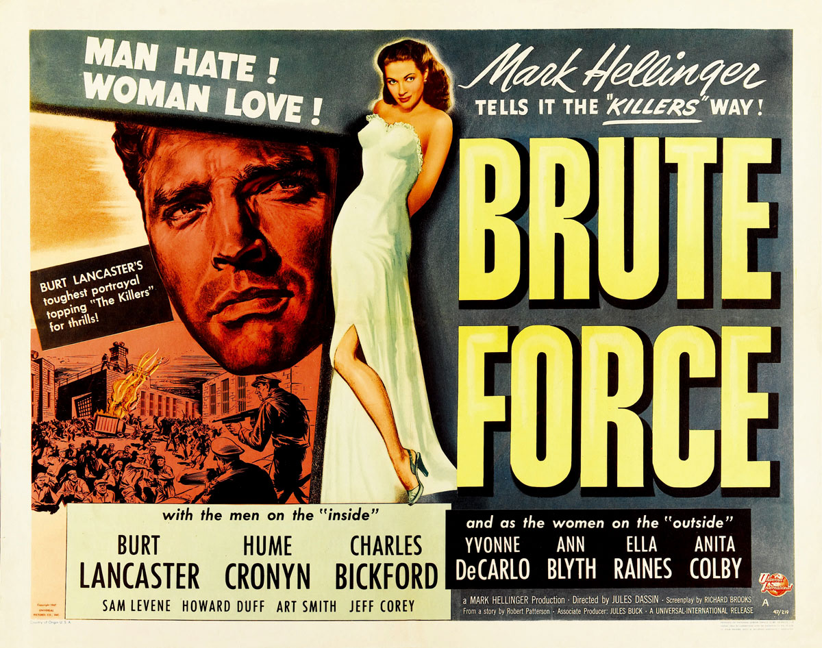 Brute Force Half Sheet Movie Poster – Once upon a screen…