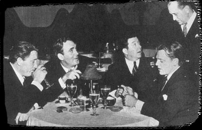 From left to right- Spencer Tracy, Pat O’Brien, Frank McHugh, James ...